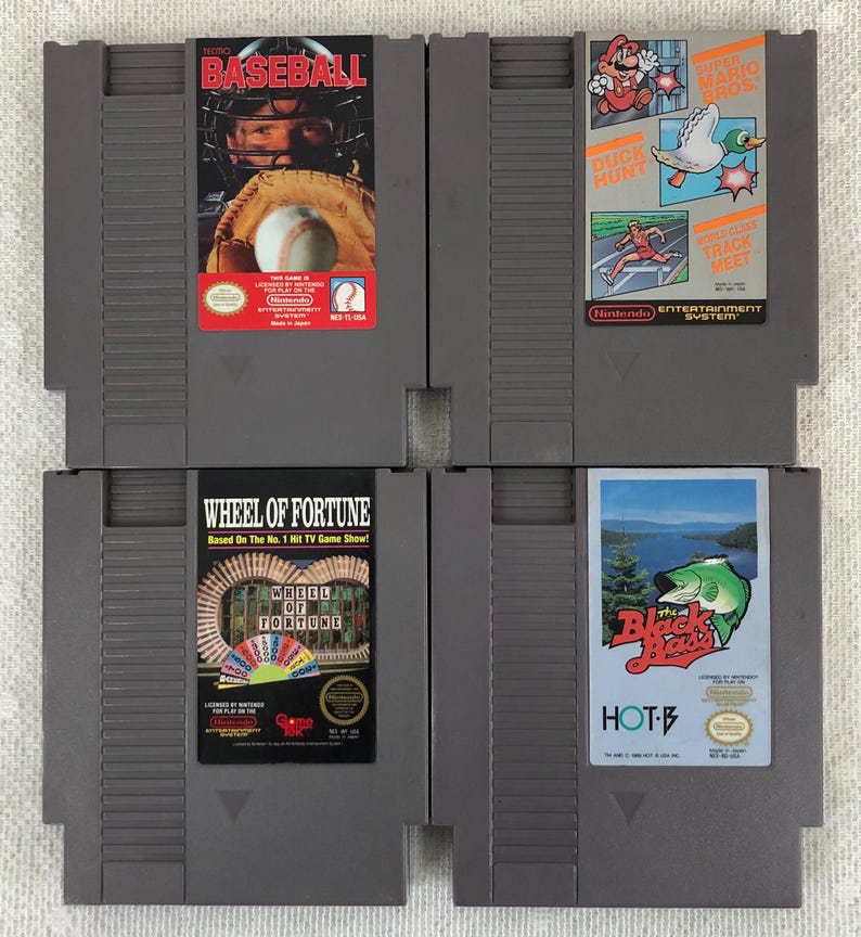 Vintage Nintendo Games, Your Choice, Large Collection of NES Games - Etsy