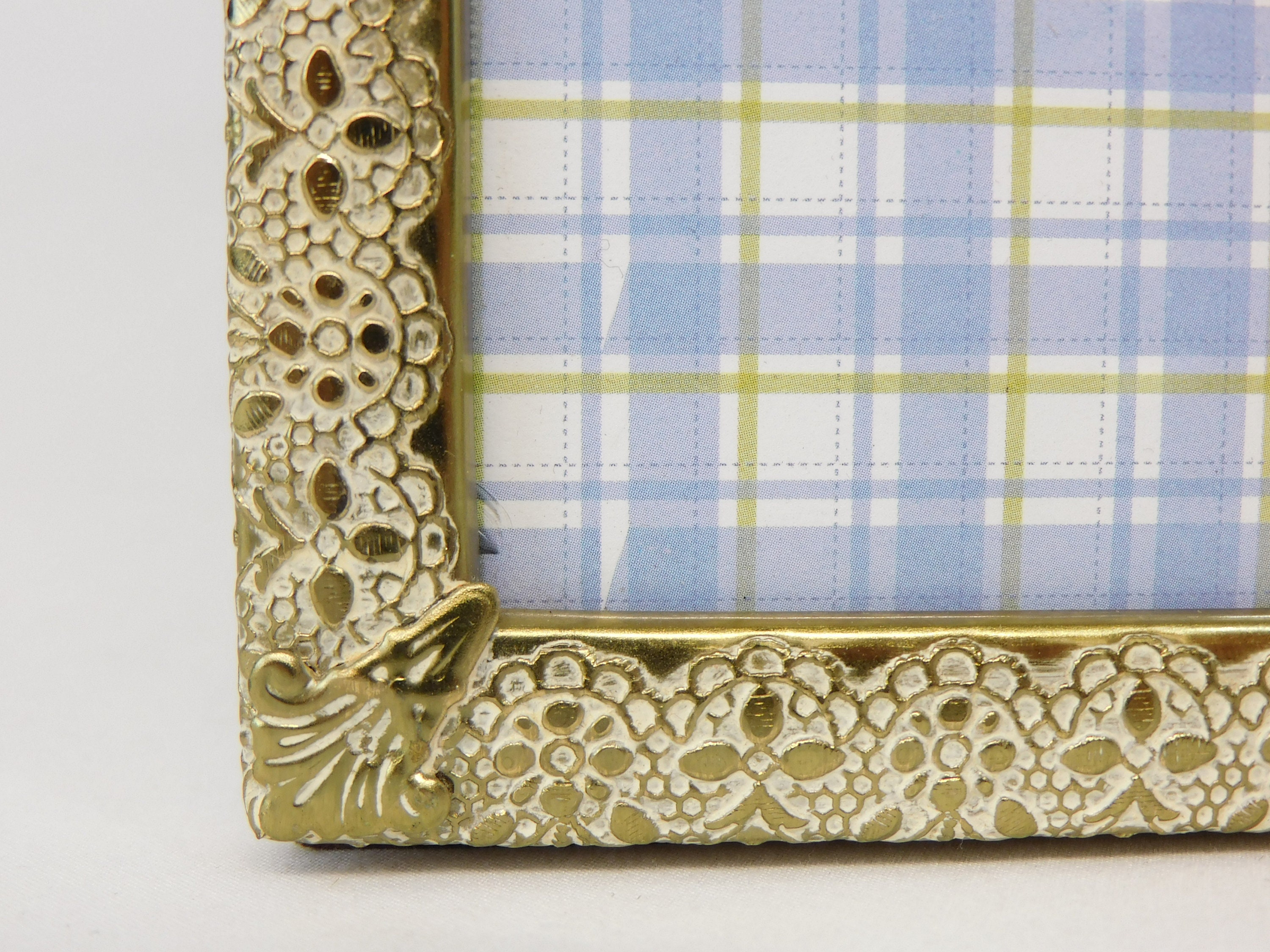 Bi-fold Picture Frame, Embossed Bronze Tone Metal, Double 8 X 10 Wall ...