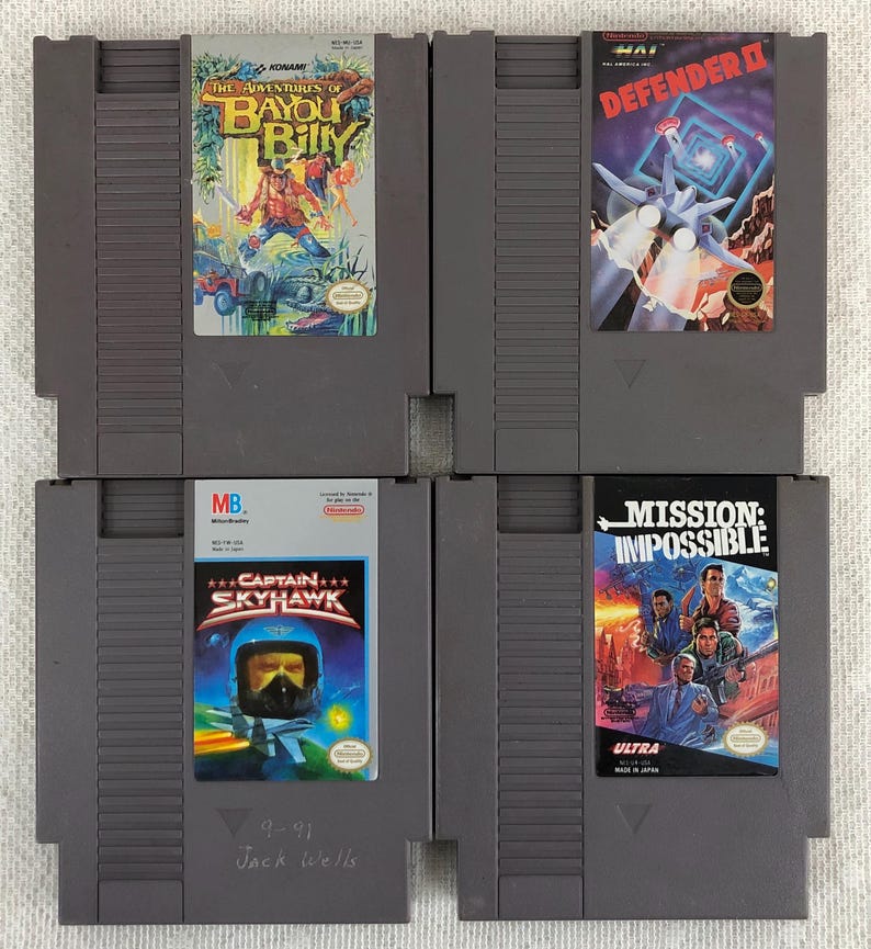 Vintage Nintendo Games, Your Choice, Large Collection of NES Games - Etsy