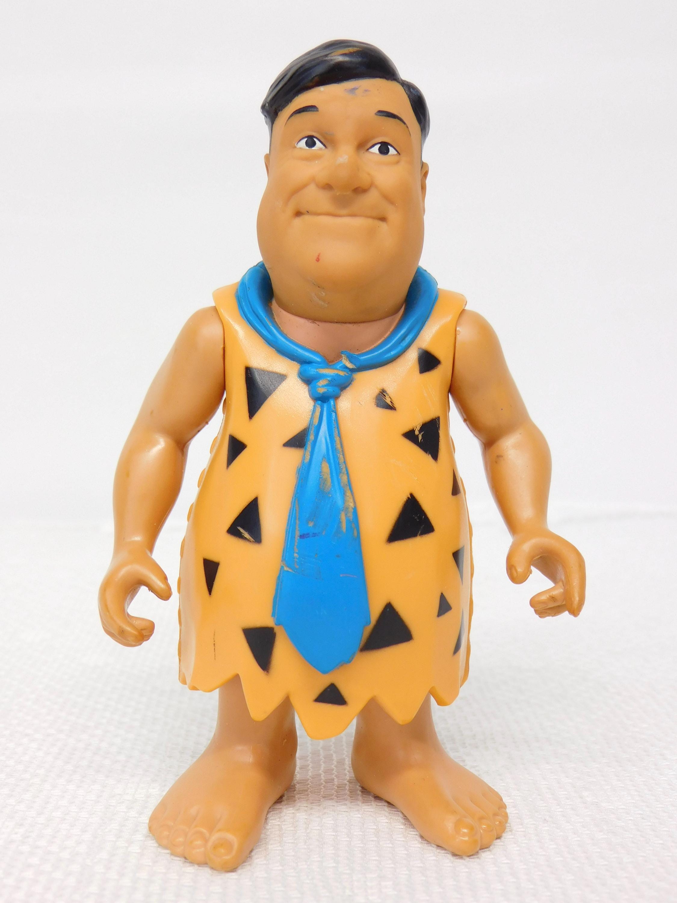 Vintage Fred Flintstone & Barney Rubble Figurines: Hard Hat Fred Movie ...