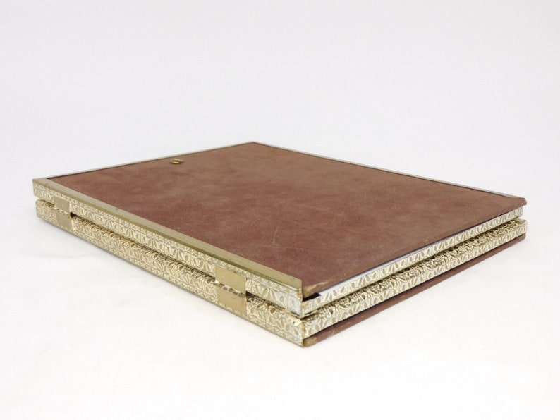 Bi-fold Picture Frame, Embossed Bronze Tone Metal, Double 8 X 10 Wall ...