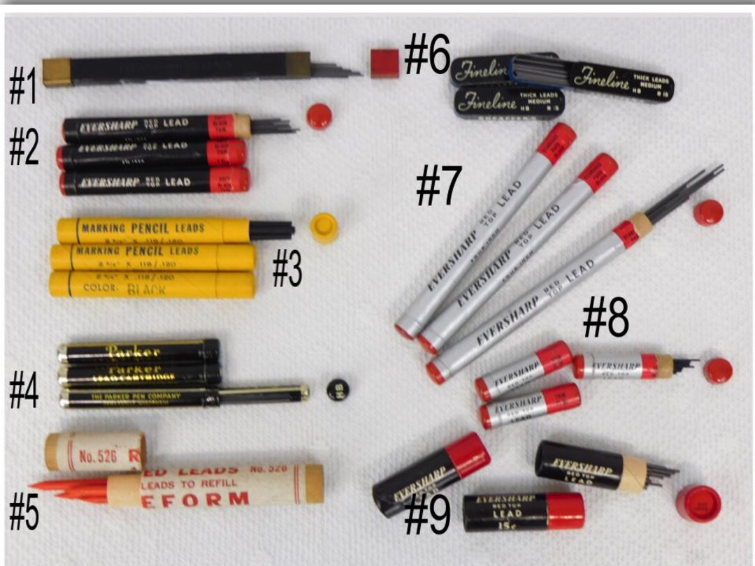 Vintage Mechanical Pencil Lead YOUR CHOICE Eversharp, Wearever, Parker ...