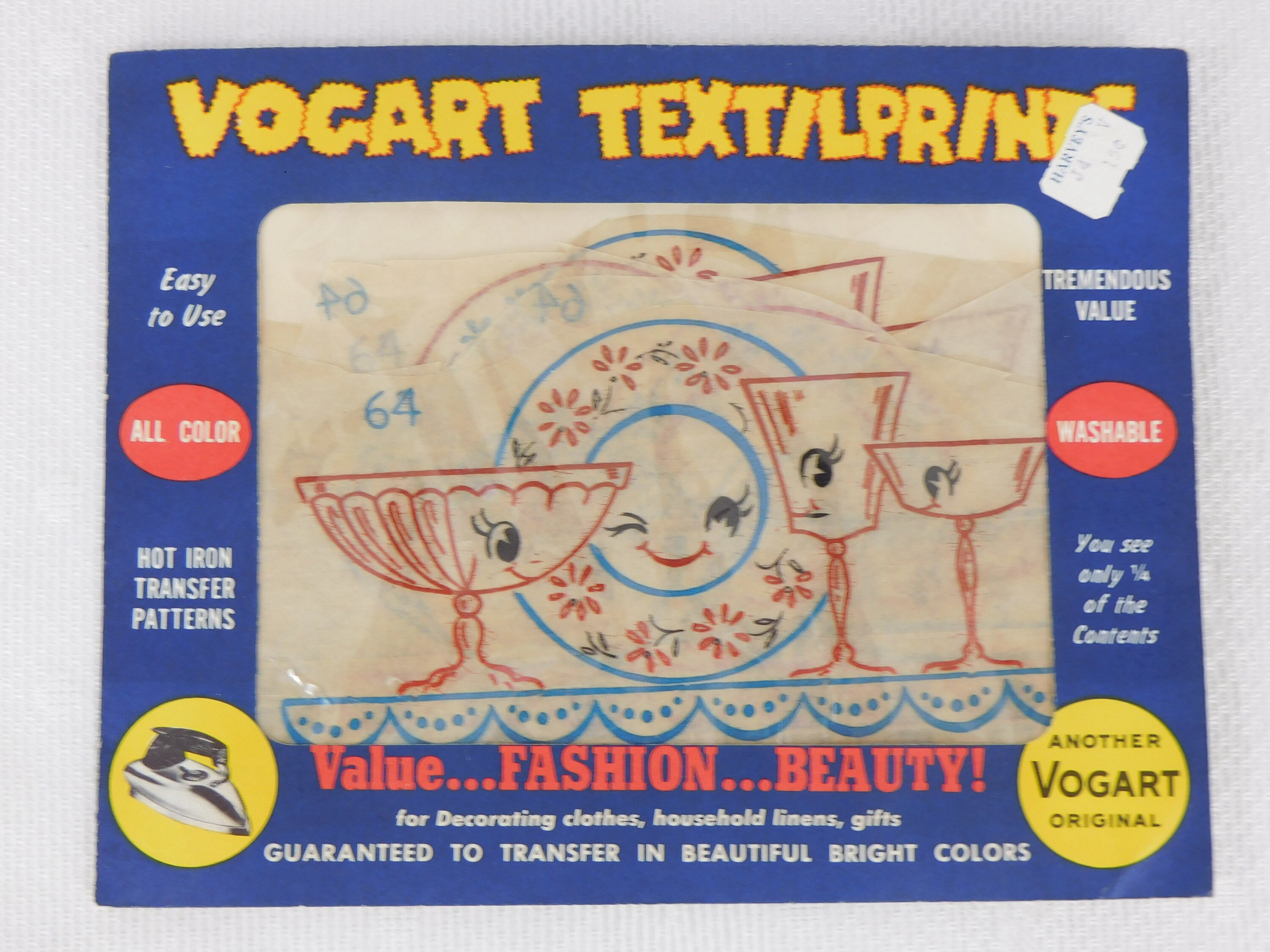 Vintage Vogart Textilprints Hot Iron Transfer Patterns Kitchen Capers ...