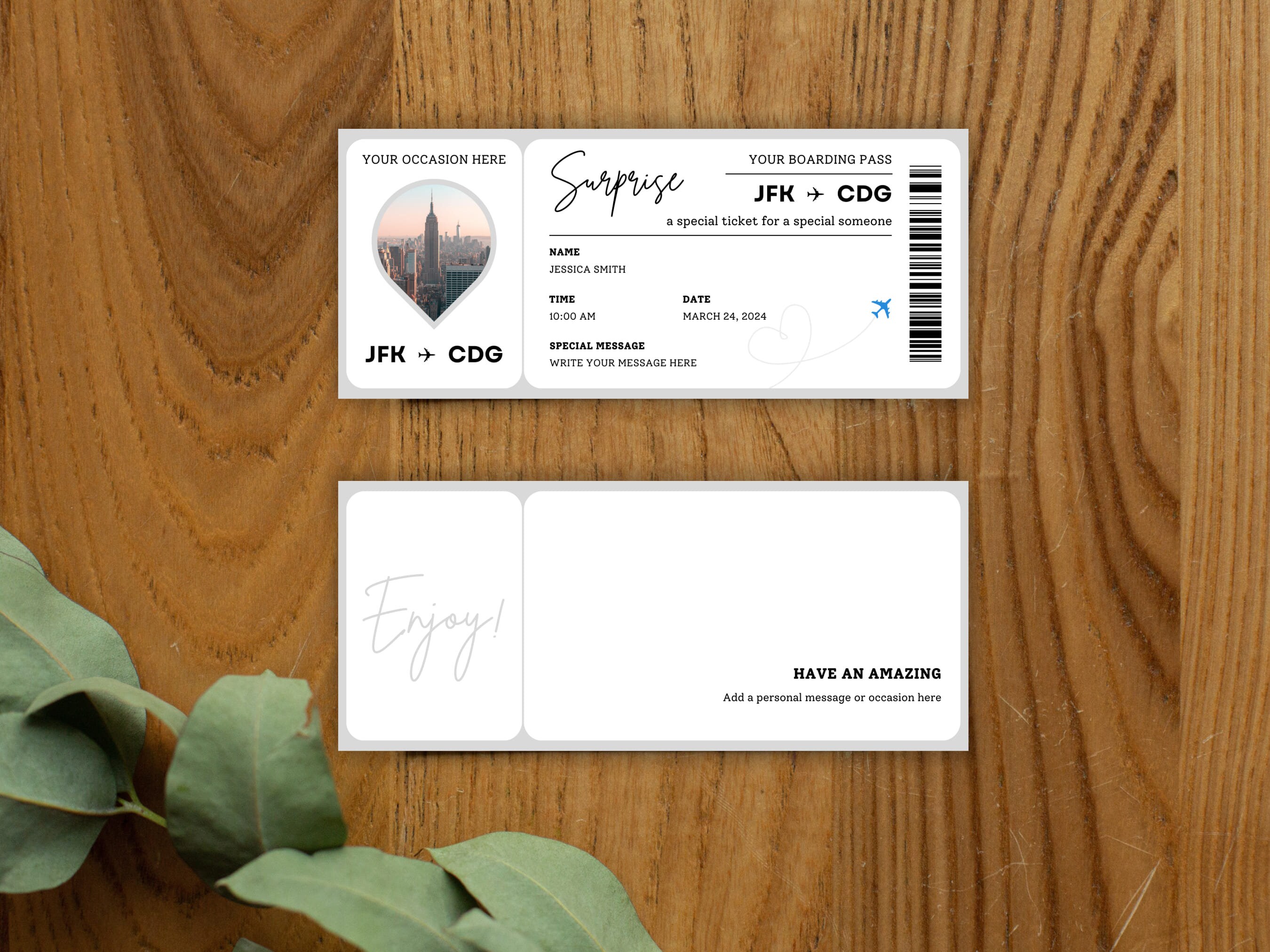 Editable Boarding Pass Template 4 Desings Printable Plane Ticket ...