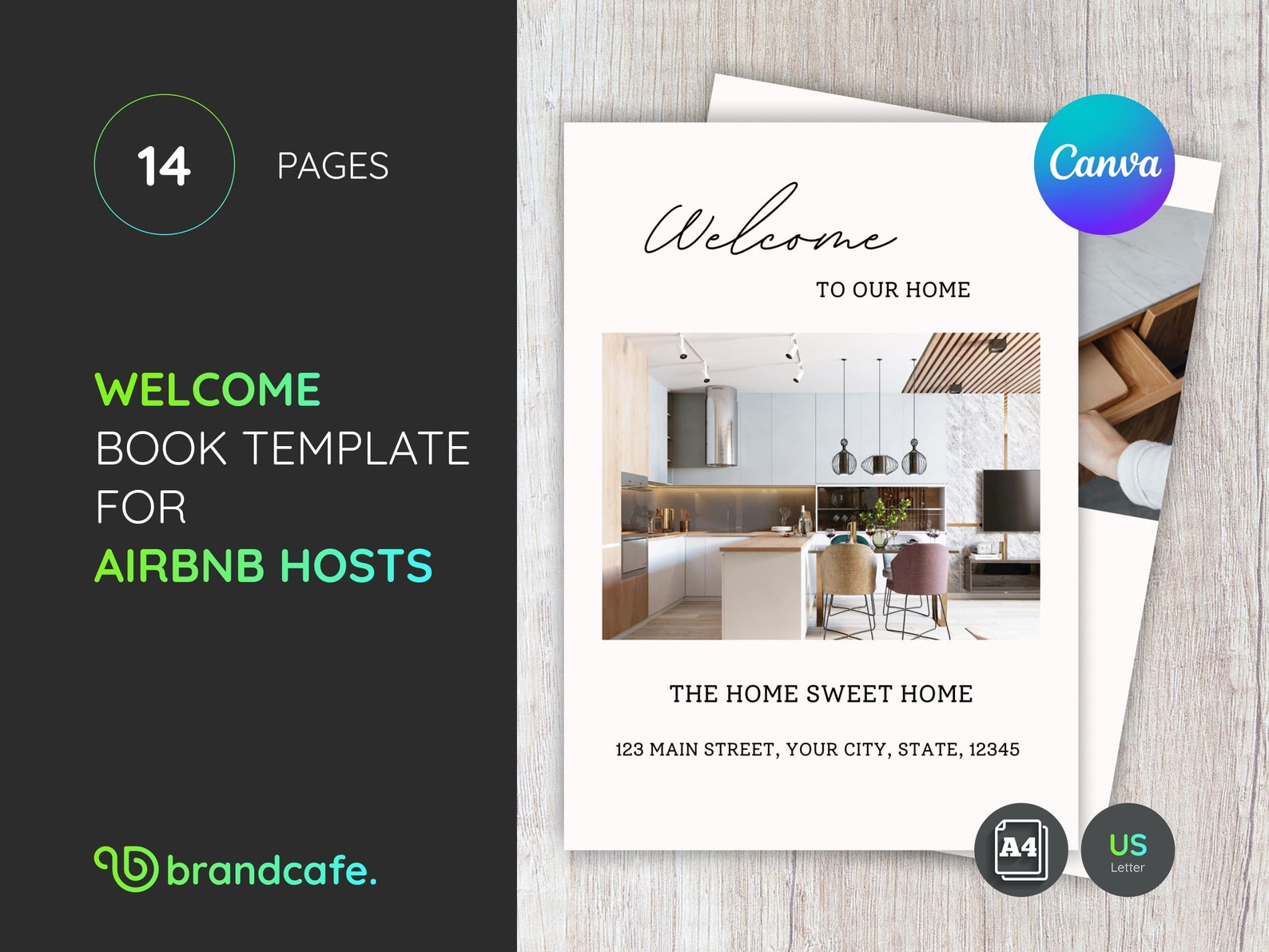 Airbnb Welcome Book Template Editable in Canva, Airbnb Template, Airbnb ...