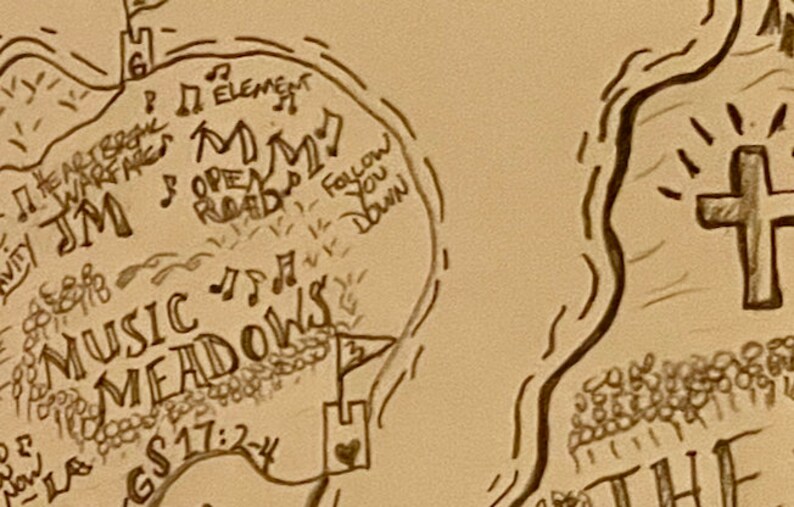 Custom Romantic Map Chart Your Love Story - Etsy