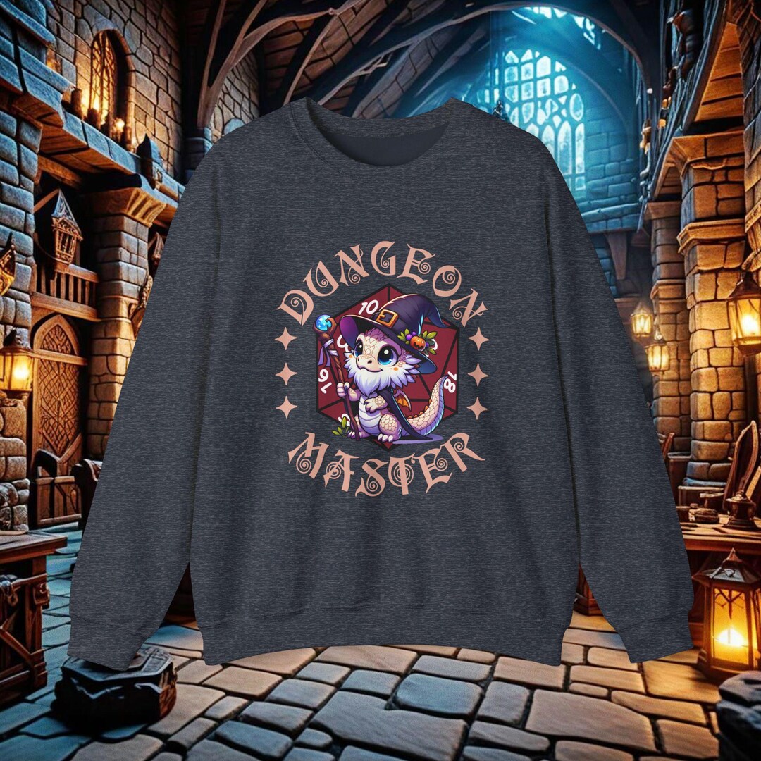 DND Dragon Gamer Adventure Awaits Sweatshirt, Dungeon Master Unisex ...