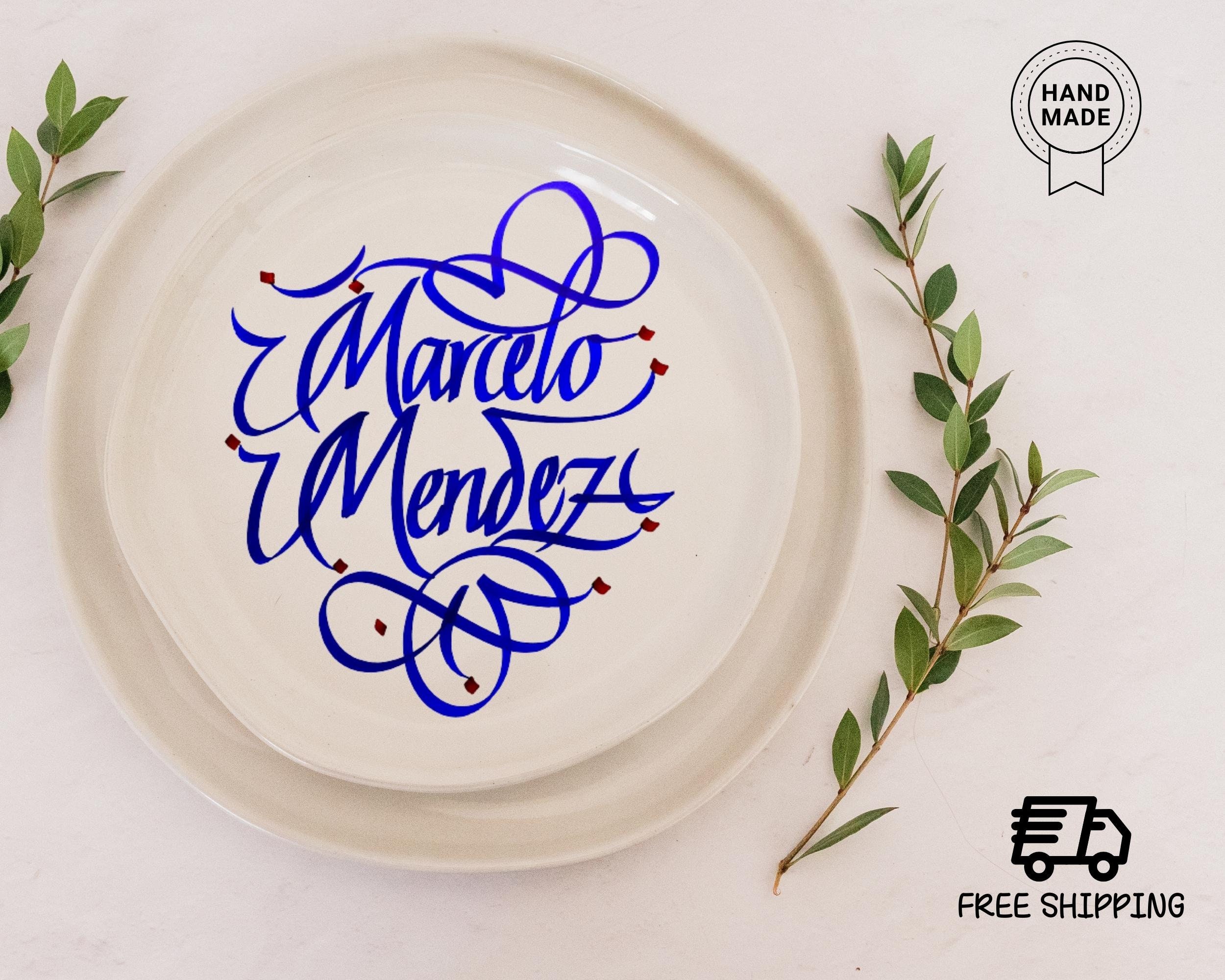 Personalized Calligraphy - Handmade Calligraphy on Plate - Ottoman ...