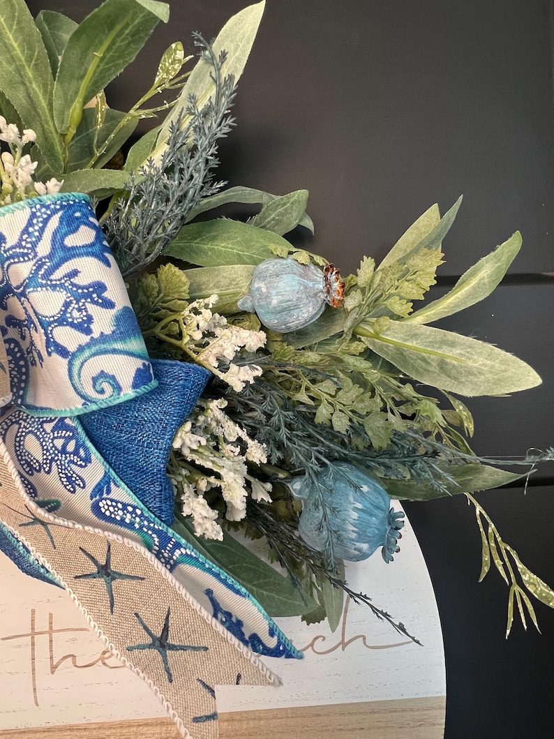 Welcome to the Beach Door Hanger, Beach Theme Door Decor for Condo ...