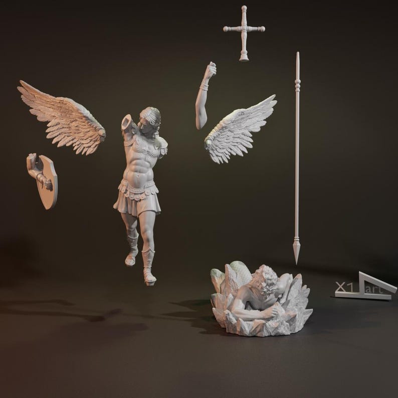 Arch Angel 3D Print STL File, 3D Digital, Instant Download Drive Link ...