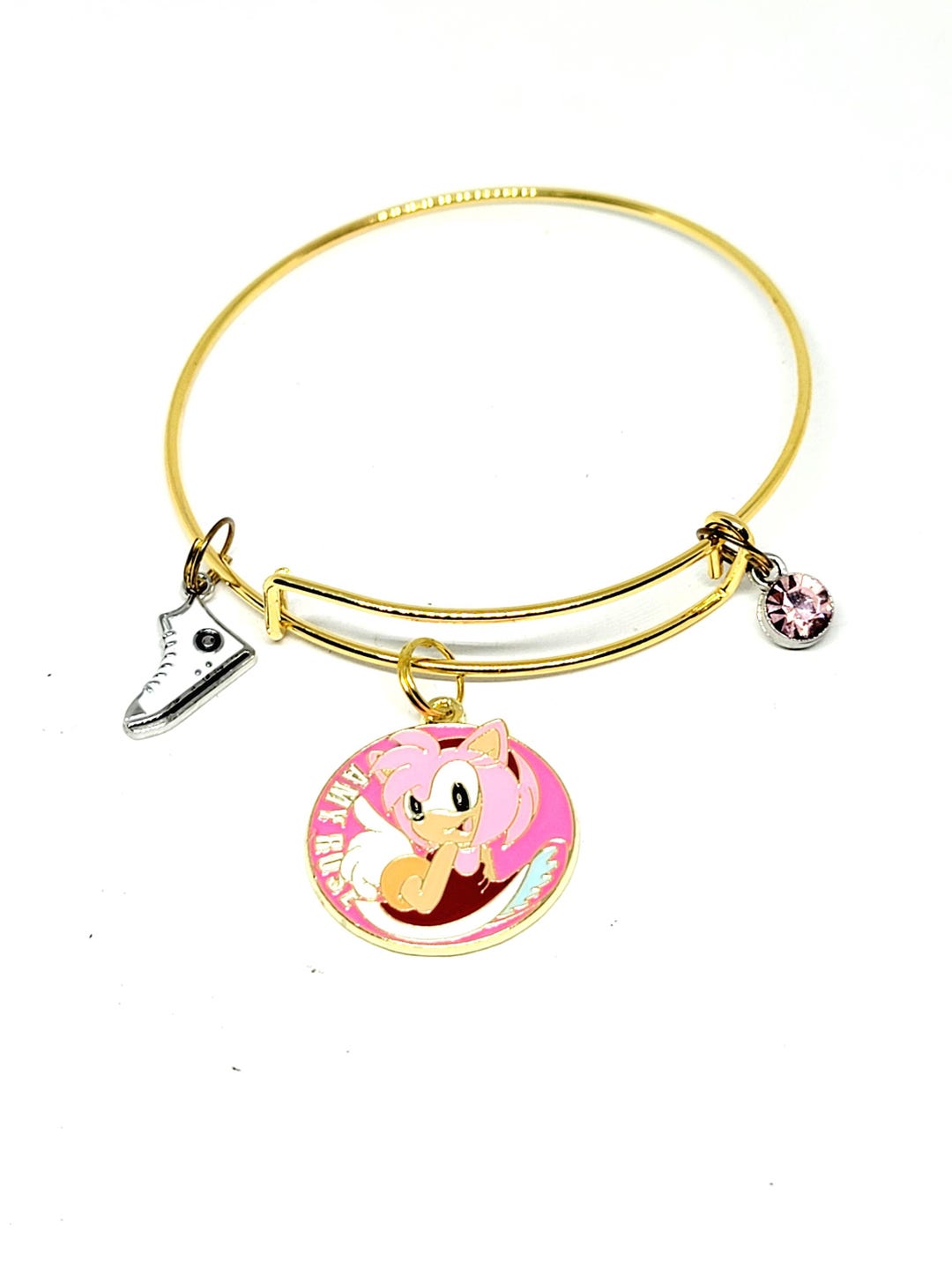 Amy Rose Bangle Charm Bracelet - Etsy