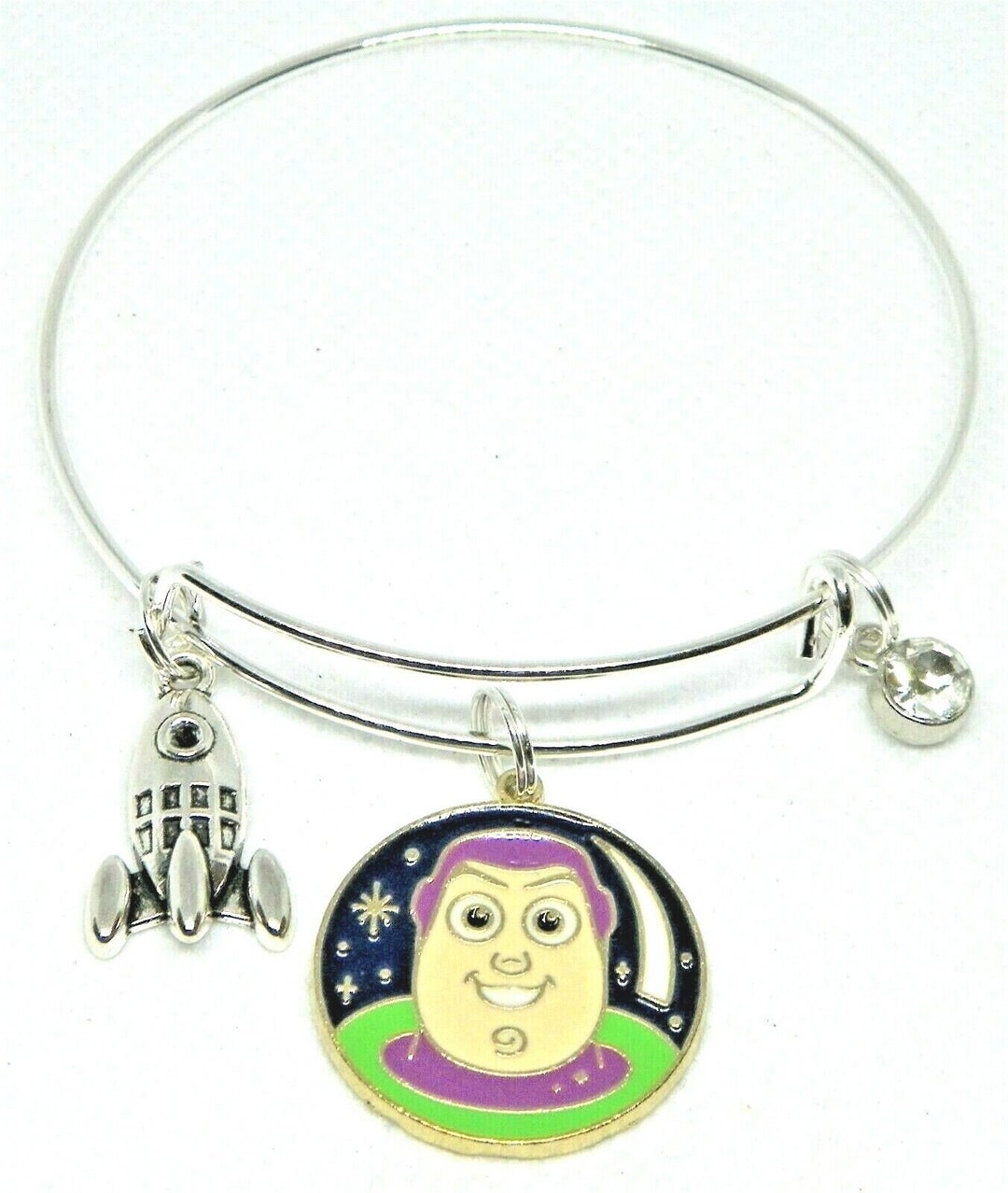 Toy Story Inspired Buzz Lightyear Bangle Charm Bracelet - Etsy