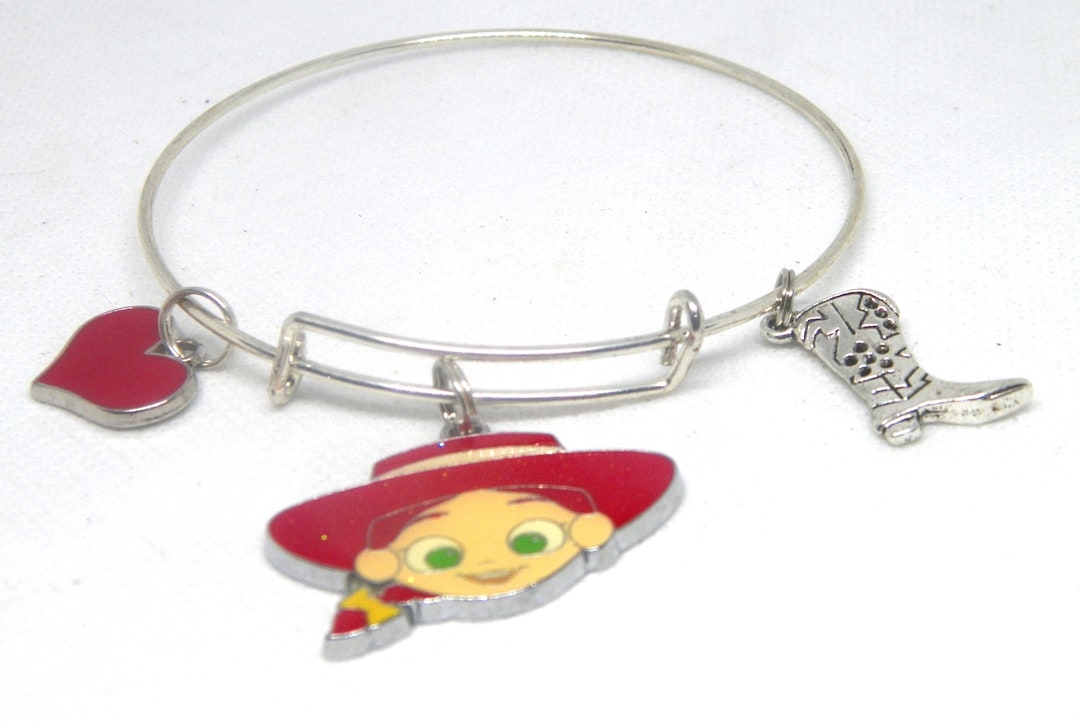 Toy Story Inspired Jesse Bangle Charm Bracelet - Etsy