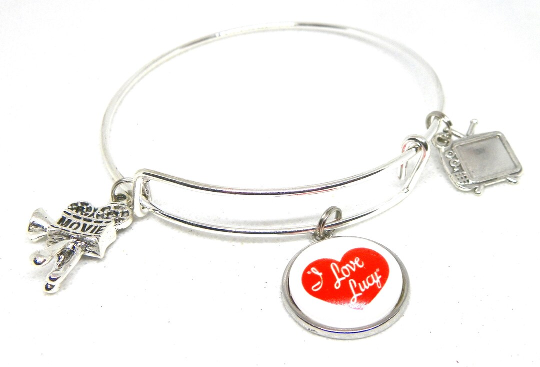 I Love Lucy Inspired Bangle Charm Bracelet - Etsy
