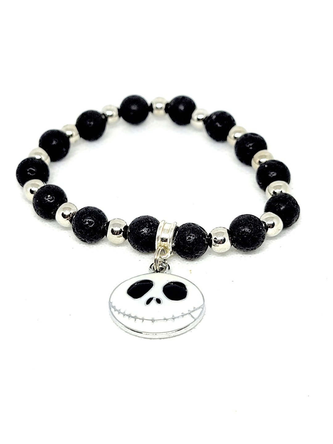 Jack Skellington Beaded Stretch Bracelet - Etsy