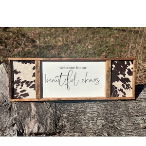 Custom Cowhide Sign - Etsy