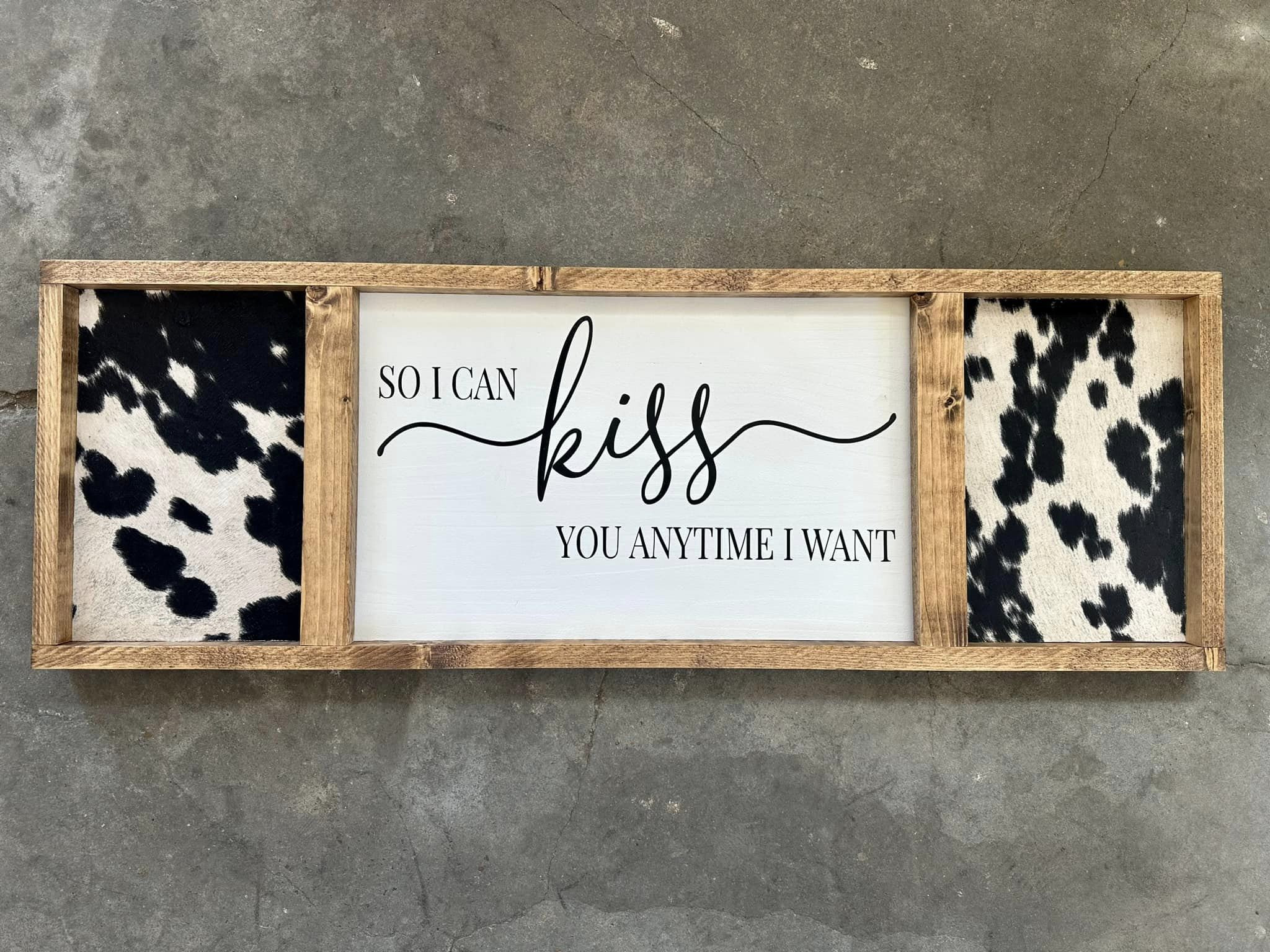 Custom Cowhide Sign - Etsy