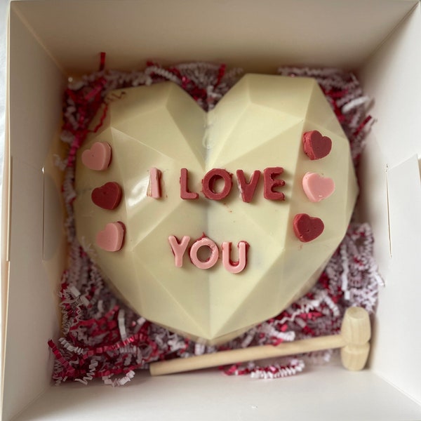 Breakable Chocolate Heart Etsy