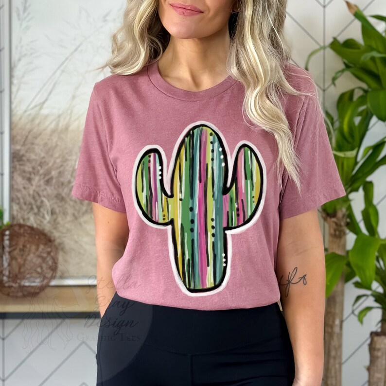 Hand-painted Serape Cactus - Etsy