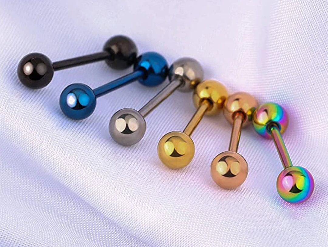Straight Bar Piercing Body Jewelry Tongue Bar, Industrial Bar, Nipple ...