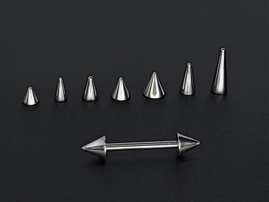 Spike Nipple Piercing Titanium Cone/spike Barbell Stud 18G 16G 14G ...