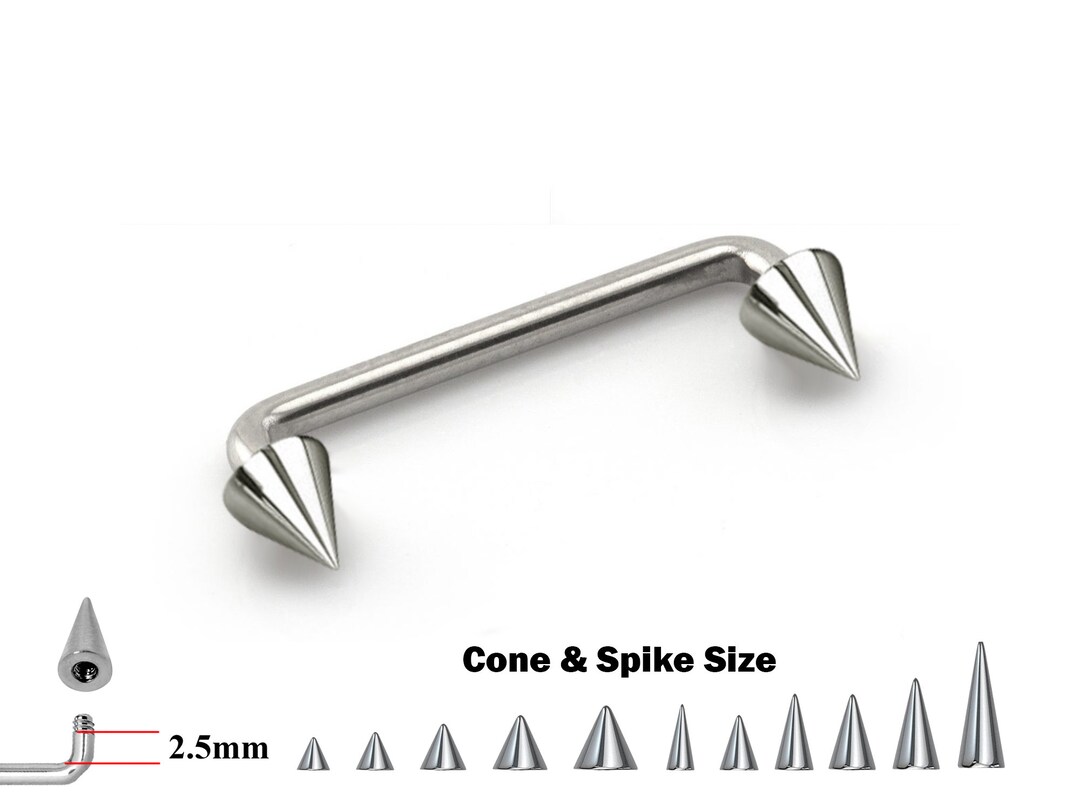 Titanium Cone Spike Surface Piercing: 16G 14G Dermal Implant Jewelry - Etsy