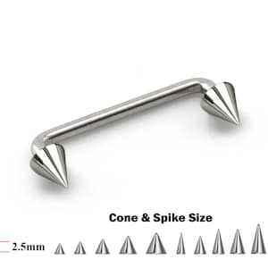 Titanium Cone Spike Surface Piercing: 16G 14G Dermal Implant Jewelry - Etsy