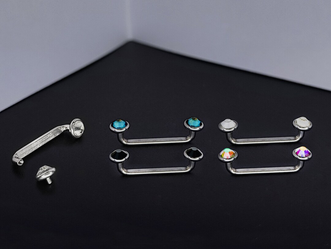 Titanium Surface Piercing, Dermal Piercing Implant - Internally ...