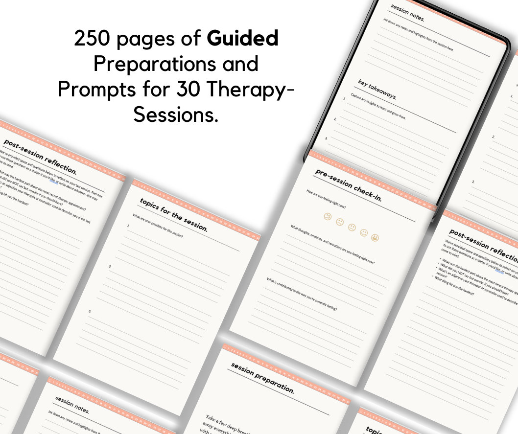 My Therapy Journal | GUIDED Therapy Journal | Self-help Journal | Self ...