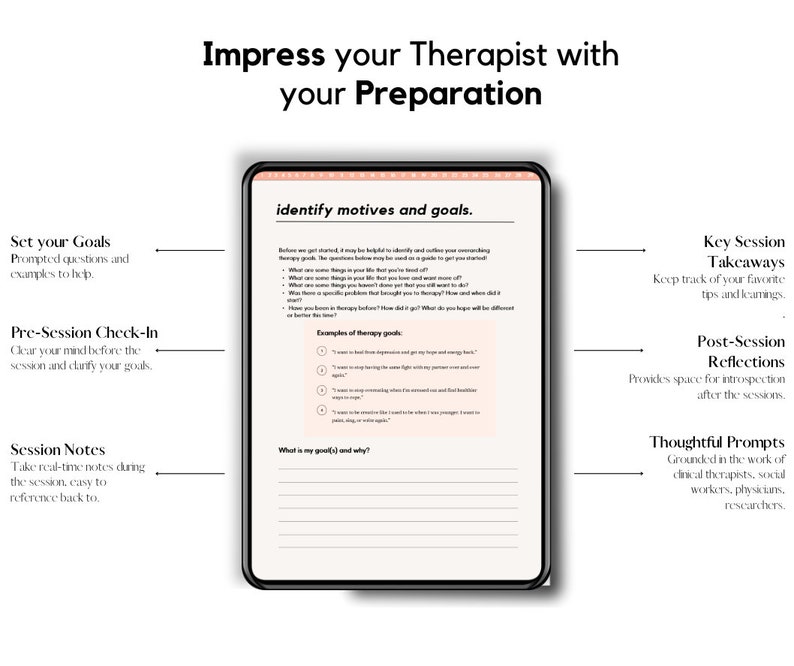 My Therapy Journal GUIDED Therapy Journal Self-help Journal Self ...