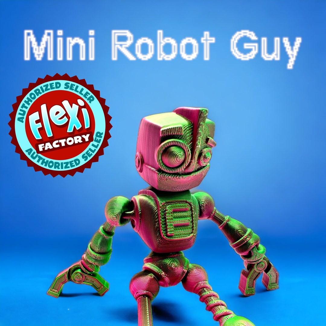 Flexible Articulated Posable Friendly Robot Man! 16cm Tall - Etsy
