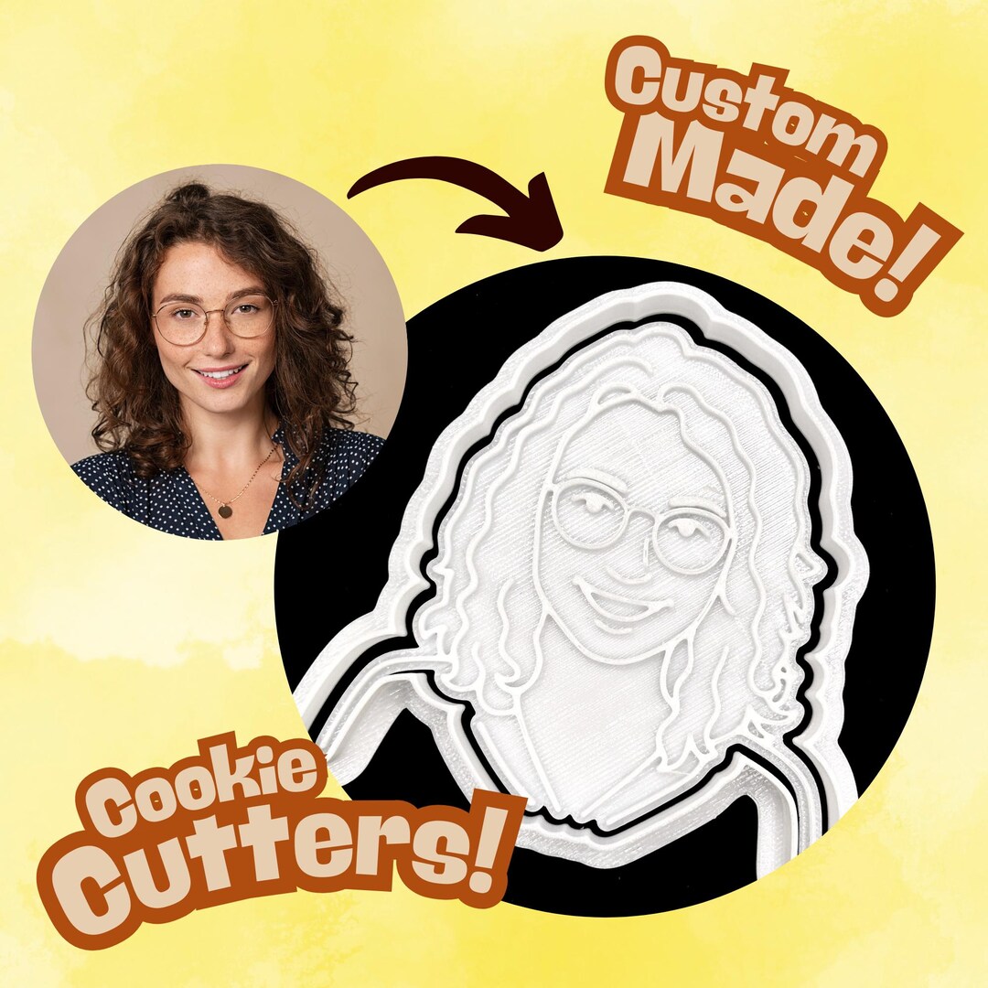 Custom Photo Cookie Cutter: Personalized Pet or People Embosser (8CM ...