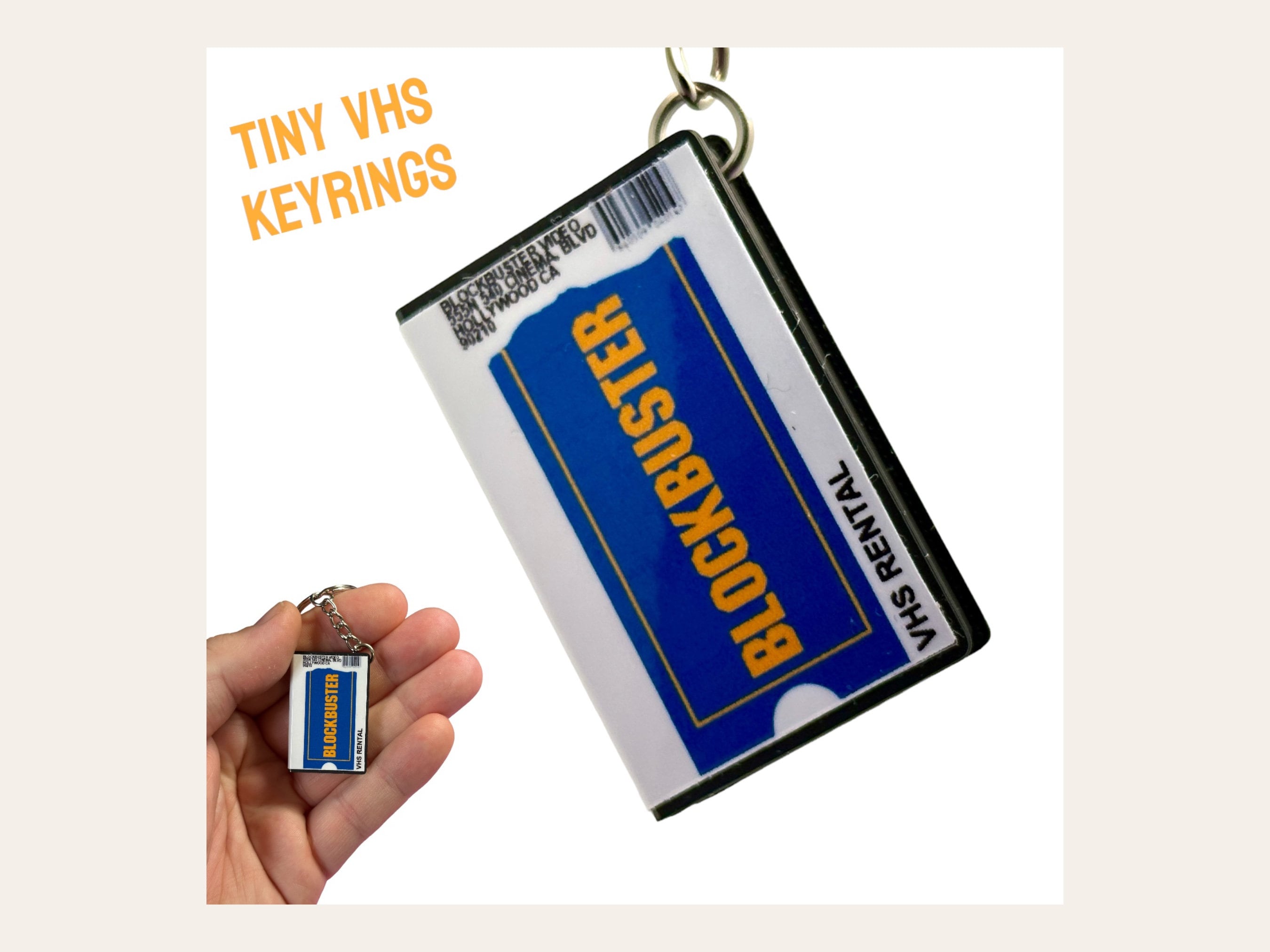 Micro VHS Blockbuster Inspired Video Keyring Miniature - Etsy UK