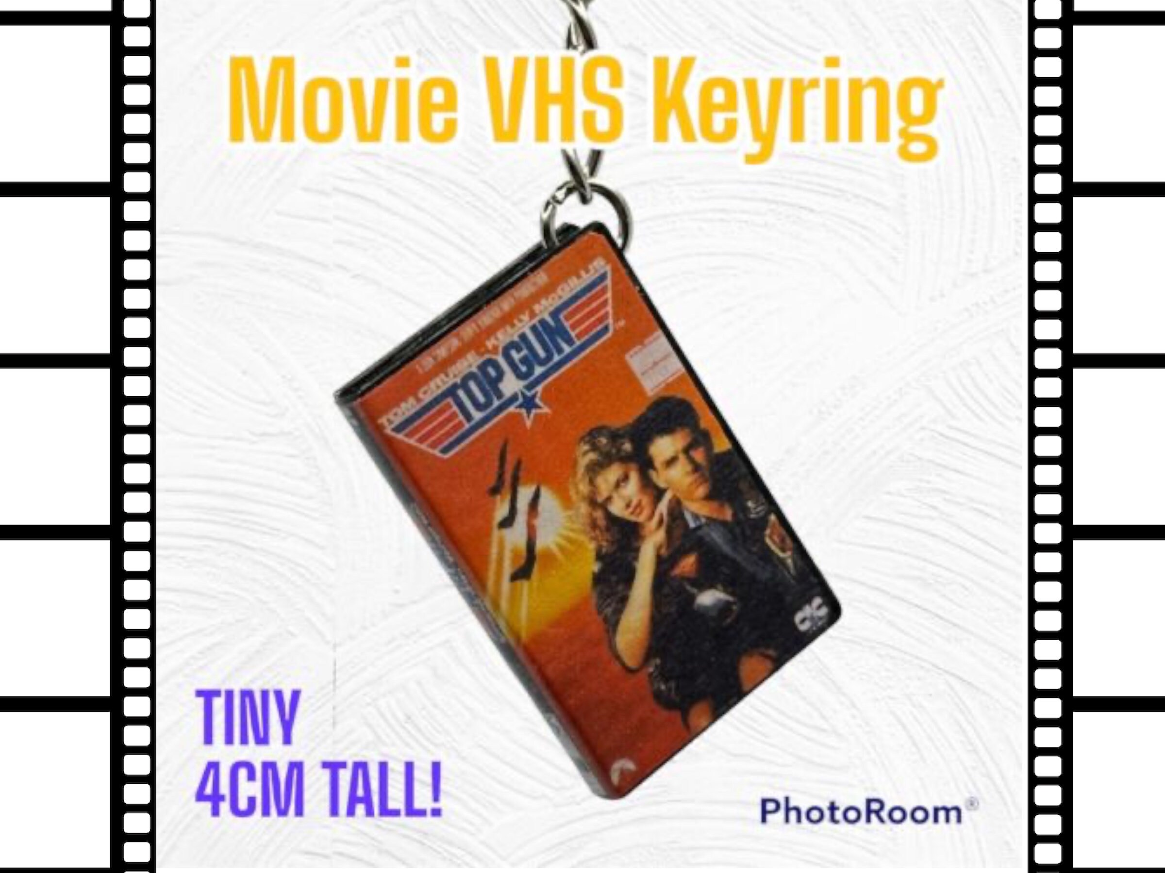 Top Gun VHS Video Box Keyring Retro Micro Keychain - Etsy