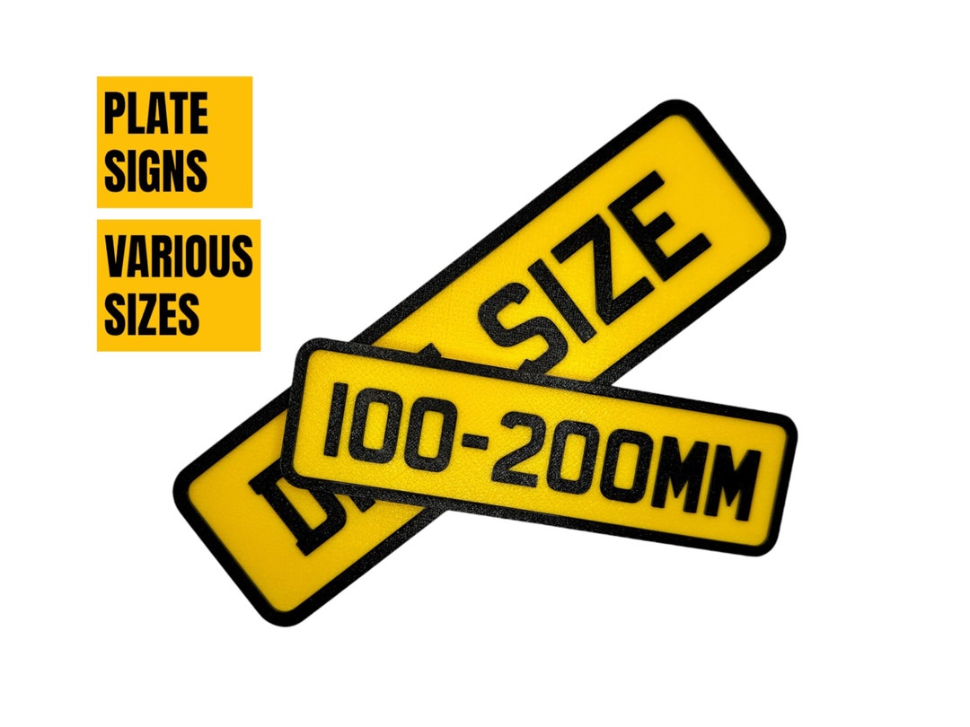 NUMBERPLATE Mini Signs UK STYLE Novelty Gift Personalised Item ...