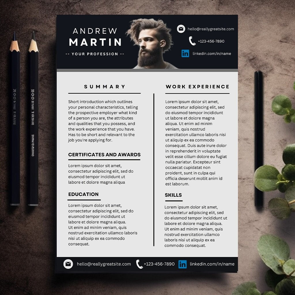 Academic Resume Template, Professor Resume Template, CV Academic, Cv ...