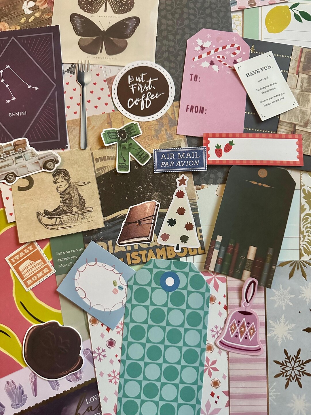 MYSTERY Junk Journal Kit, Journaling Pack, Surprise Scrap Pack - Etsy