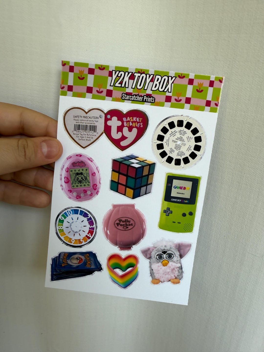 Y2K Toy Box Sticker Sheet: Handmade Junk Journaling - Etsy