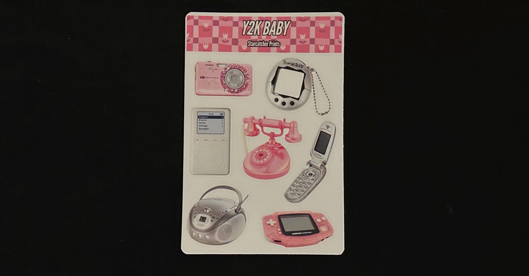 Y2K Baby Sticker Sheet, Junk Journaling Sticker Sheets, Kiss Cut ...