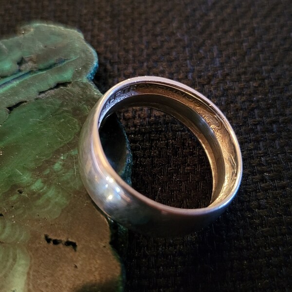 Silver Coin Ring - Etsy