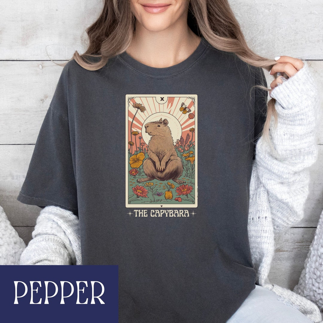Capybara Shirt Tarot Card Shirt Capybara Gift Tarot Card Gift for ...