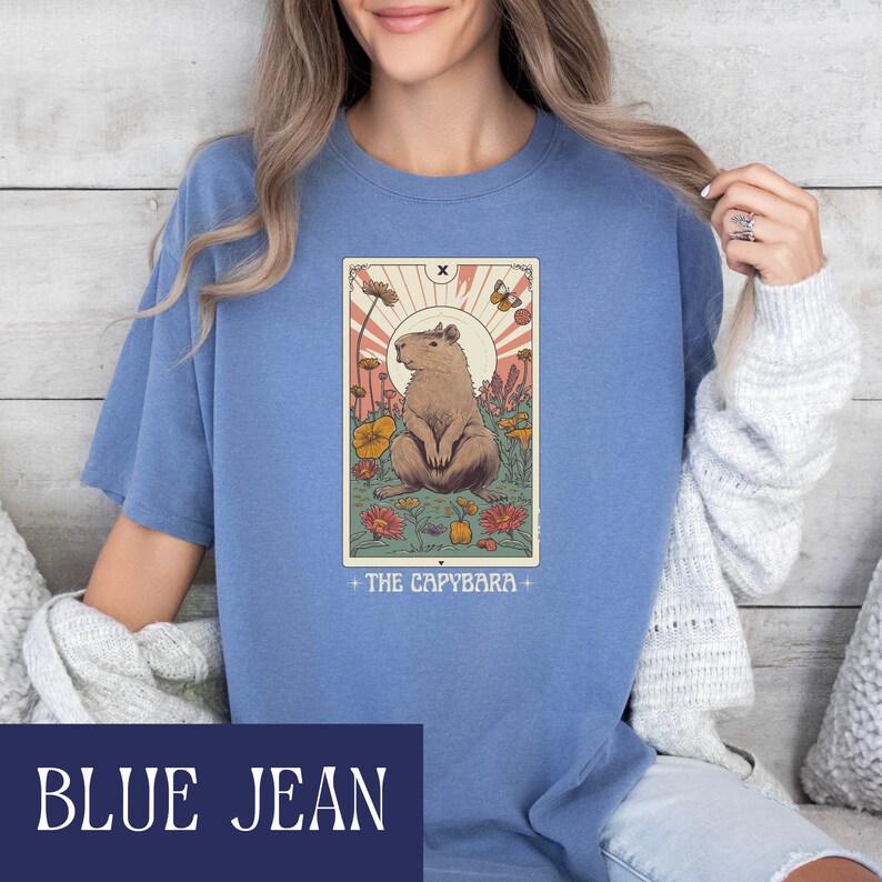 Capybara Shirt Tarot Card Shirt Capybara Gift Tarot Card Gift for ...