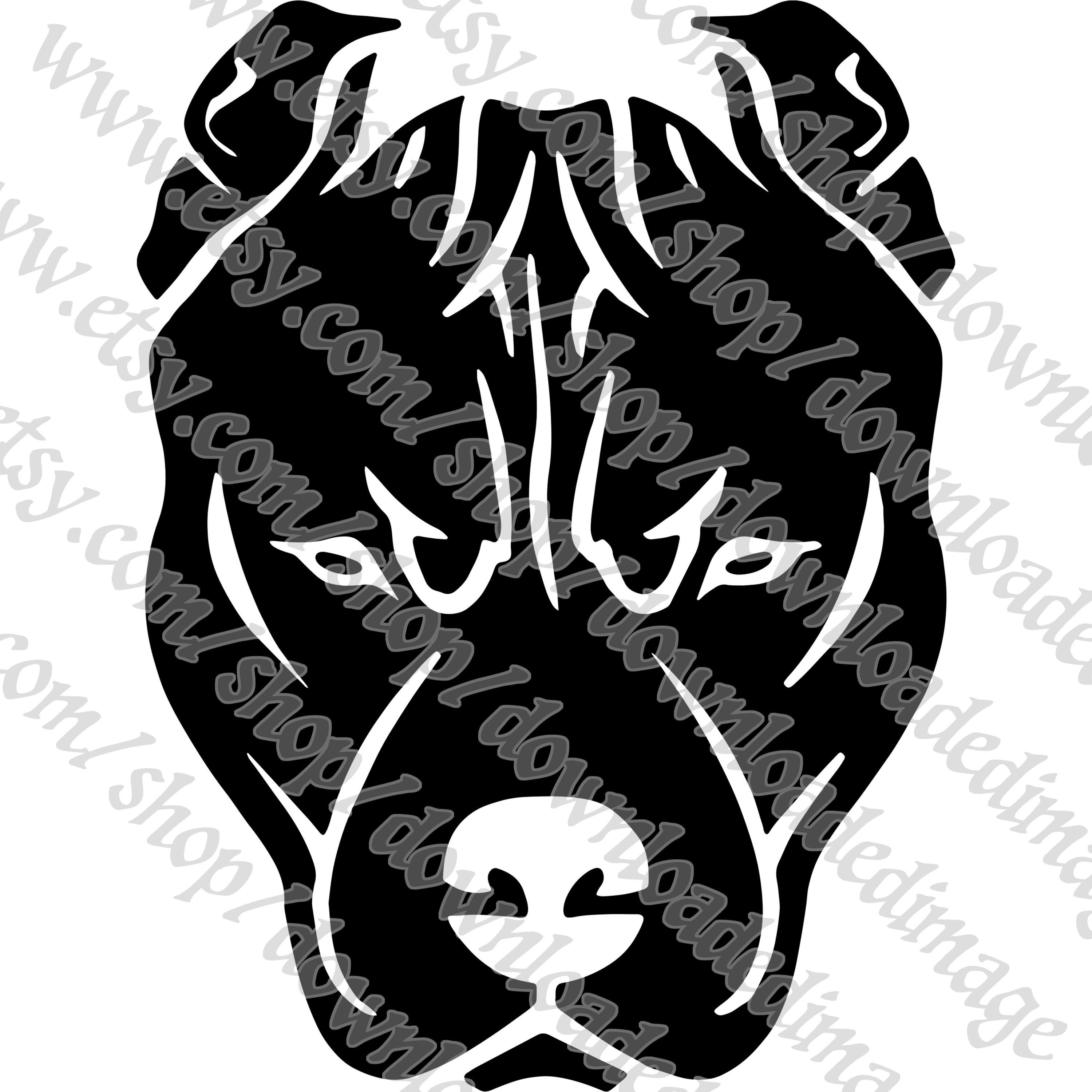 Pitbull SVG, PNG, AI - Etsy