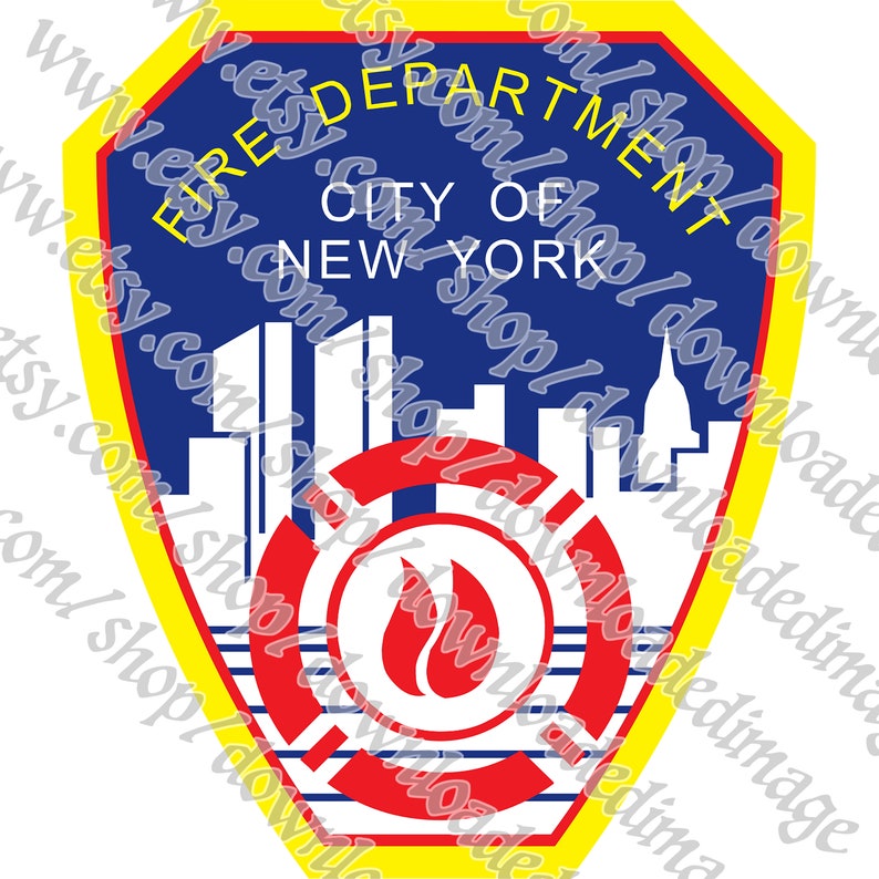 FDNY Patch PNG, JPF, New York City Fire Department - Etsy