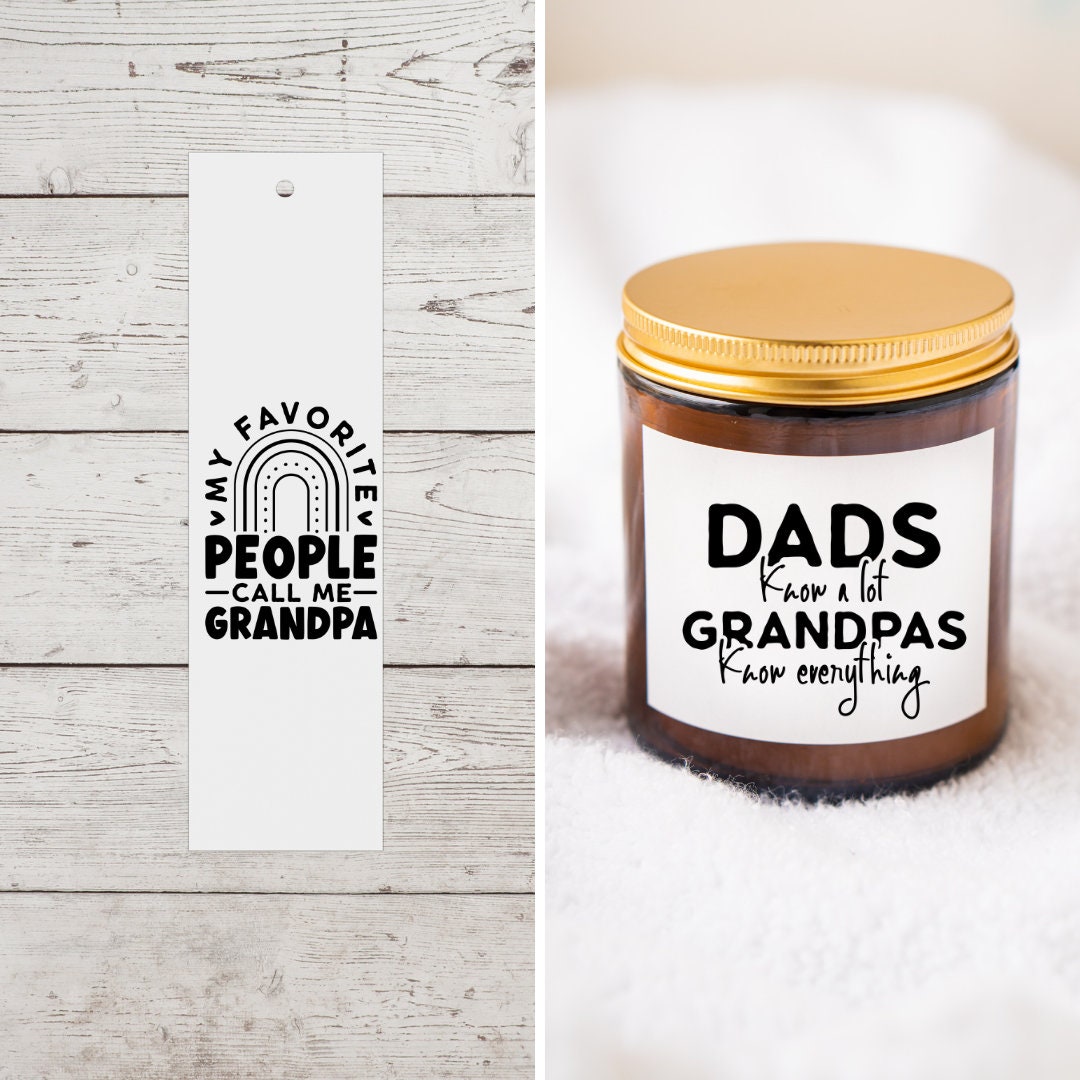 Grandpa SVG PNG Eps Dxf Clipart Bundle Papa for Cricut Retirement Pack ...