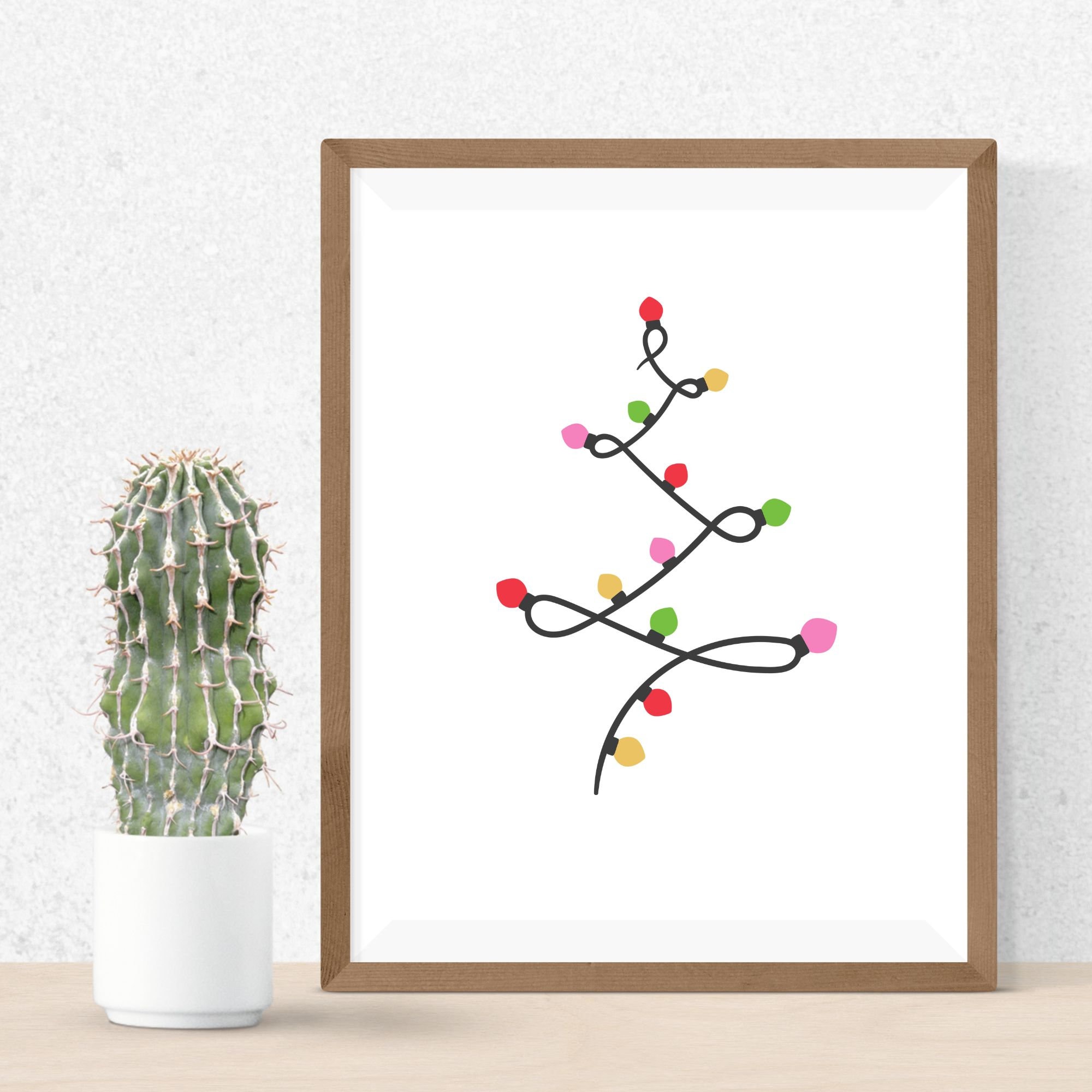 Christmas Lights SVG PNG Clipart Bundle Files for Cricut Xmas ...