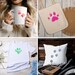 Paw Print Watercolor SVG PNG Clipart Bundle Files for Cricut Dog Mega ...