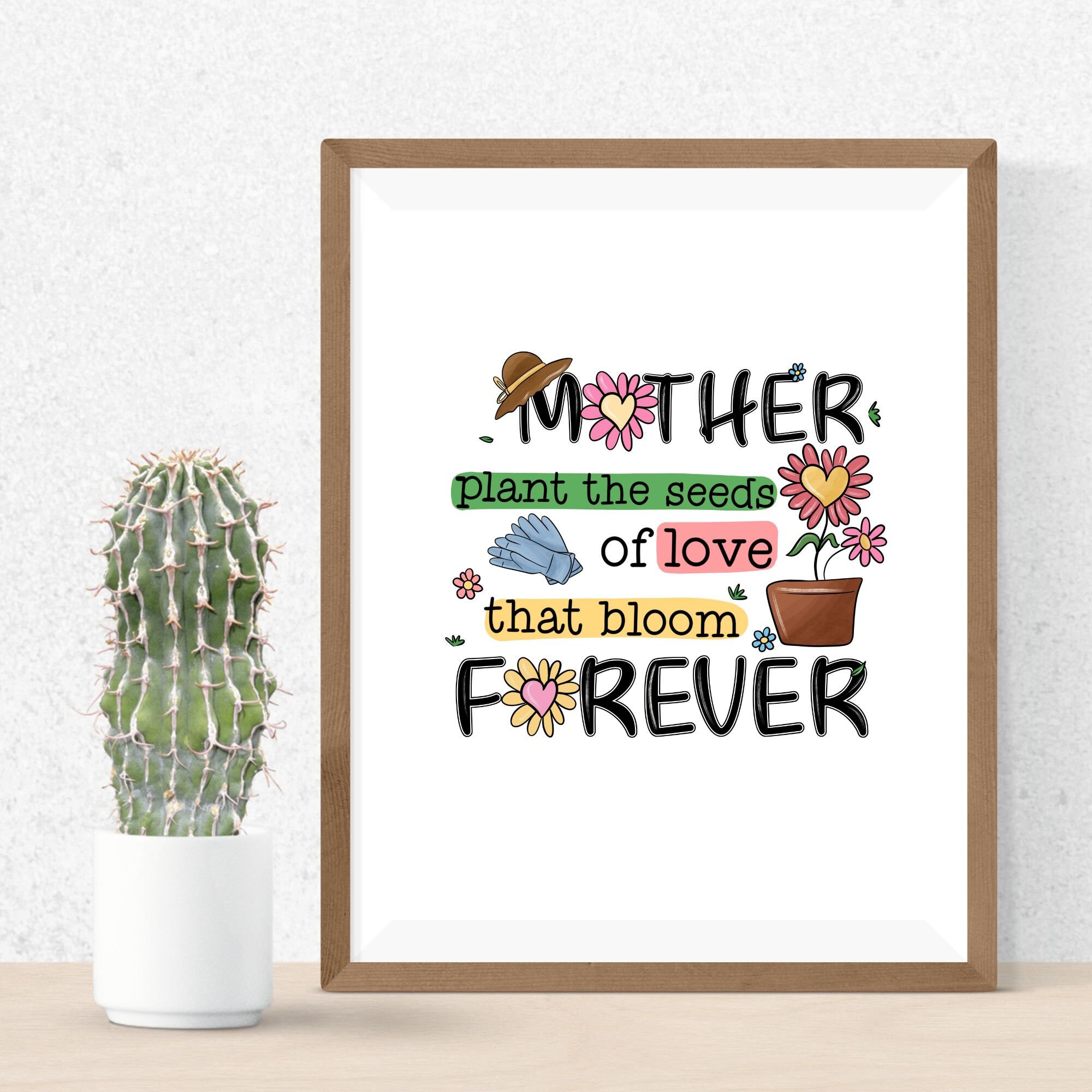 Plant Mom SVG PNG Sign Clipart Bundle Files for Cricut Quote Mega Pack ...