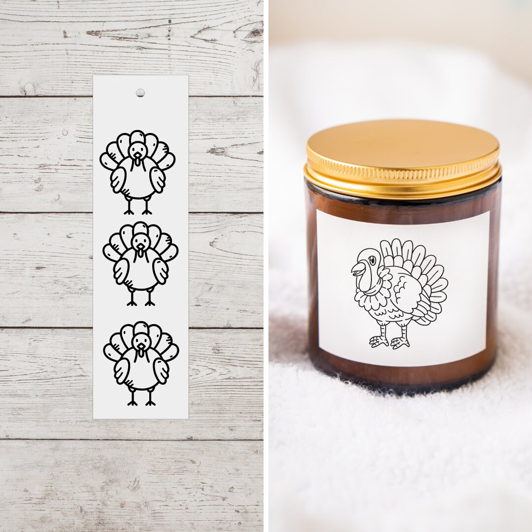 Turkey Outline SVG PNG Bundle Files for Cricut Mega Pack Silhouette ...