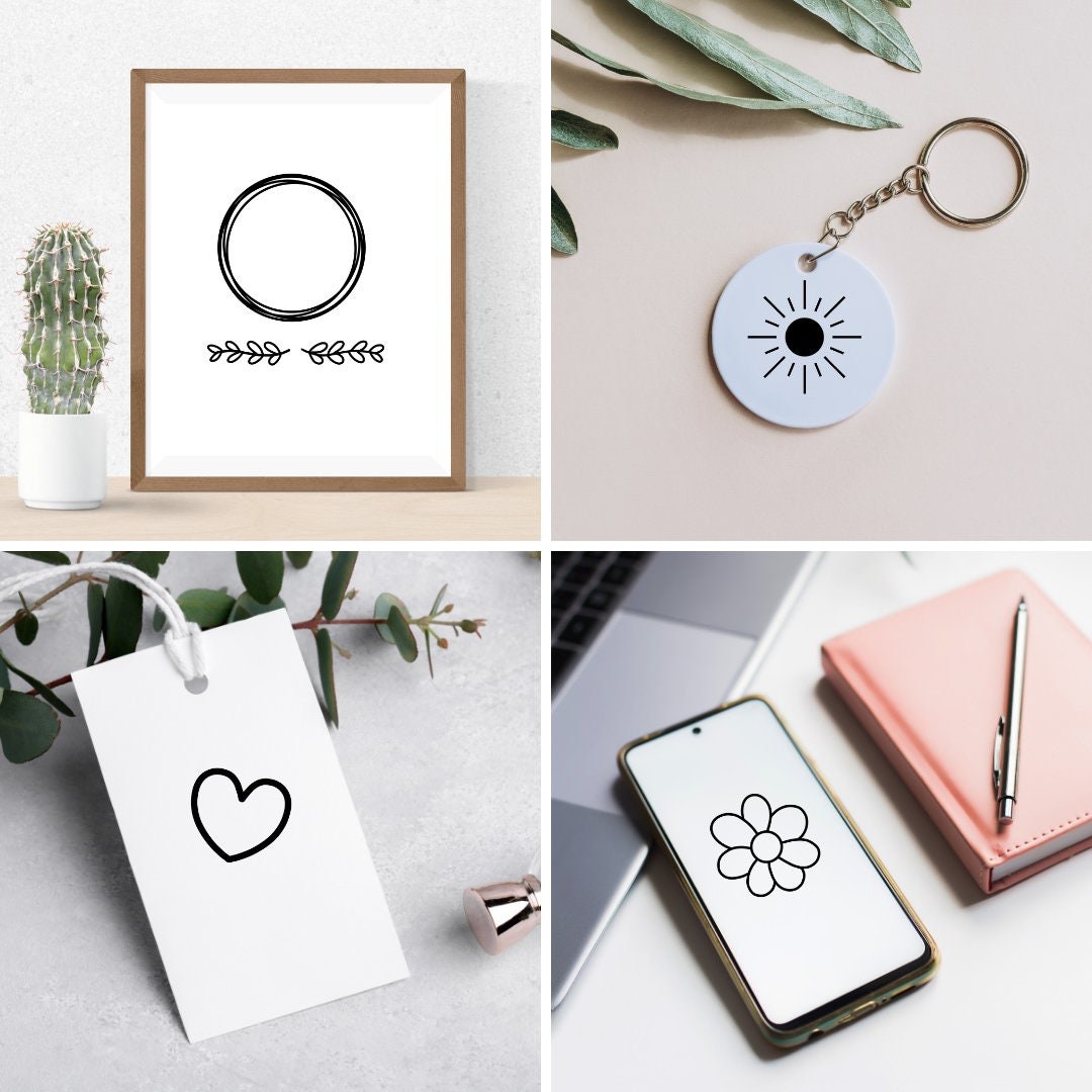Doodle Elements SVG PNG Clipart Bundle (digital Download) - Etsy
